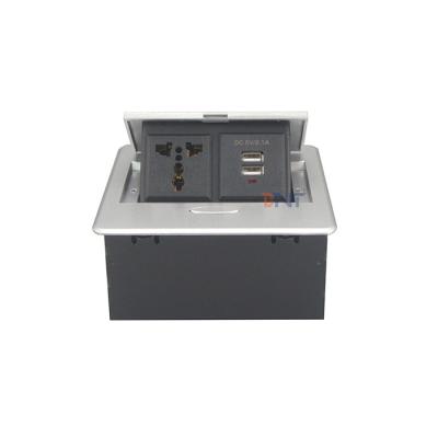 China Multifunctional Zinc Alloy Desktop Pop Up Outlet Box for sale