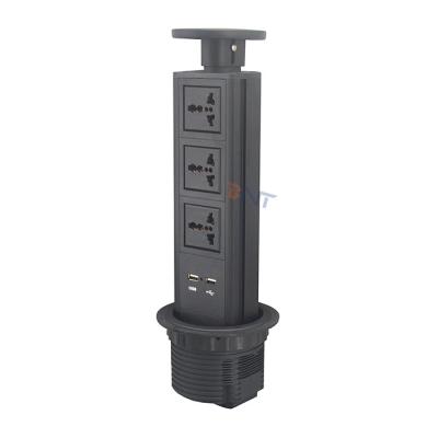 China Wear Resistant Aluminum Kitchen Pop Up Tower Socket for sale