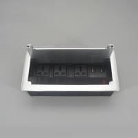 China Multimedia Hidden Desktop Clamshell Flip Up Power Outlet With Usb for sale
