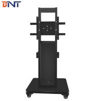 China Horizontal Vertical Switch Mobile TV Stand Tv Trolley Cart for sale