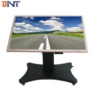 China 70cm Lifting Metal Electric Touch Mobile TV Rack For Showroom for sale