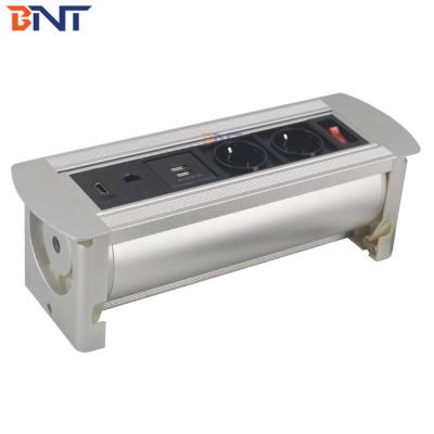 China Customize Power Data Switch Desktop flip up Socket electrical Retractable Office with HD-MI and network for sale