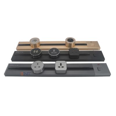 China 250v Office Desk Power Rail Track System Electric Socket Outlet for sale