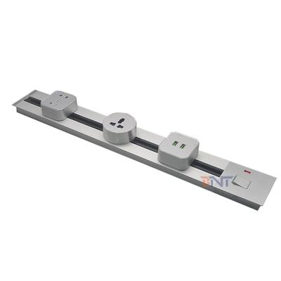 China 1.5M Conference Table Outlet Universal Multi Smart Desk Power Rail Track System for sale