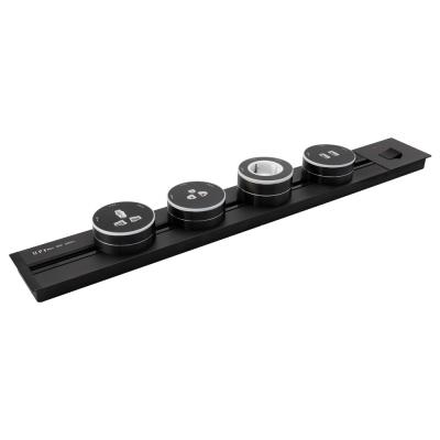 China 13A Conference Table Outlet Track Movable Modular Power Socket With Usb Charger for sale