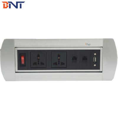 China 110V Hidden Table Flip Up Socket With Universal Power Switch for sale