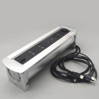 China Desktop Multimedia Flip Up Power Outlet With USB Charger for sale