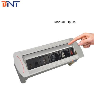 China Desktop multi-function hidden security office table power outlet socket for sale