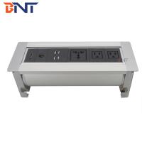 China Square edge usb charging tabletop socket box switch outlet for conference table for sale