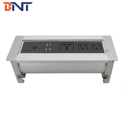 China Square edge usb charging tabletop socket box switch outlet for conference table for sale