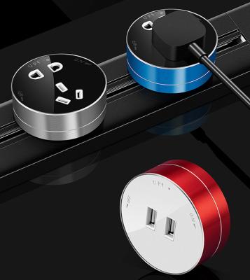 China Power Track and socket Multi-Function Socket UK US DE EU Standard Socket With LED for sale