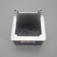 China BNT Aluminum Brushed Desktop Flip Up Power Sockets flip Open Brush Tabletop Power Outlets for sale