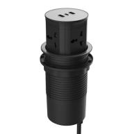 China Office/Commercial Desktop Pop Up Socket Power Outles On All Four Sides With US, EU,UK, CN,IT,FR...Power for sale