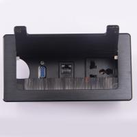 China Office Aluminum Alloy Electric Table Socket Outlet Box Cable Management for sale