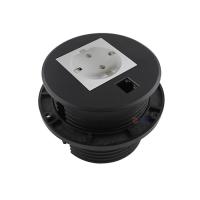 China 80mm Cut Out Flushed Mounted Recessed Table Mini Socket Outlet for sale