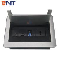 China Hidden In Desk Power Socket Type Brush Cover Brush Flip Up Socket for sale