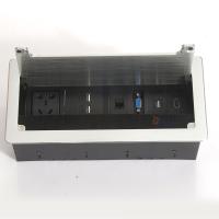 China High Quality Hidden In Desek brush table socket box for computer table for sale