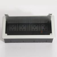 China Smart Office Tabletop Socket Box Flush Mount Desktop Brush Socket For Conference Table for sale