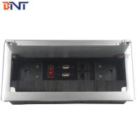 China Factory Wholesale Hidden In Desk Table Mounted Socket Box Cable Access Management for sale