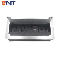 China Factory Wholesale Office Furniture Brush Cover Desktop Socket Hidden In Desk Table for sale