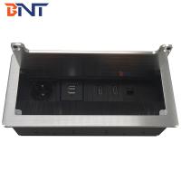 China Office Furniture Brush Cover Desktop Socket Hidden In Desk Table For Commercial for sale