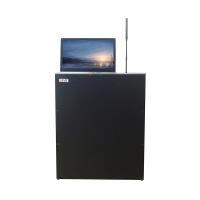 China Screen Lift Double Panel Motorized Monitor Lift 15.6/17.3/23.6 Inch Motorized LCD Monitor Lift With Name Display for sale
