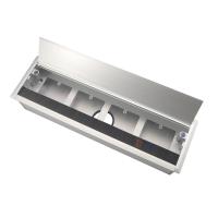 China 500mm Length Soft Closed Computer Desk Grommet Retractable Cable Management for sale