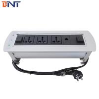 China Multimedia Conference Room Desktop Flip Up Socket For Multiple Power Plugs for sale