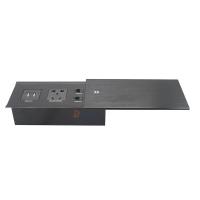 China Office Furniture Aluminum Sliding Extension Table Power Socket Outlet for sale