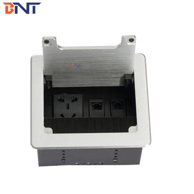 China Flush Mount Electrical Desktop Power Socket Box Flip Up Socket for sale