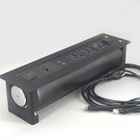 China Office Furniture Flip Up Tabletop Power Socket For Meeting Room Table for sale