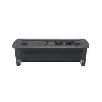 China Black Aluminum Motorized Rotating Flip Up Hidden Desk Power Socket for sale