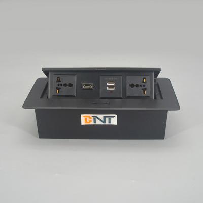 China Desktop Pop Up Socket With Universal Power Outlet , HDMI And Usb Charger 5V 2.1A for sale