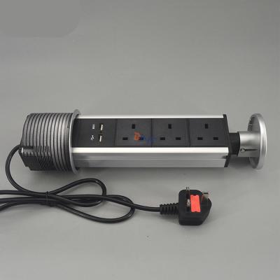 China UK Standard Pop Up Power Tabletop Kitchen Socket With LED Indicator for sale