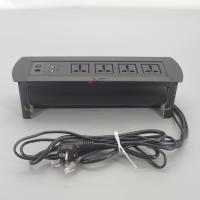 China Hand Turnover Usb Rj45 Power Connection Flip Up Socket For Office Table for sale