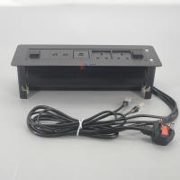 China All Aluminum Automation System Electrical Plug Tabletop Outlet With Led Switch for sale