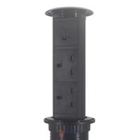 China Automatic Raising Type Pop Up Power Socket Outlet For Office / Kitchen / Conference Room for sale