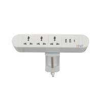 China BOENTE Hot Sale 6.56 Ft Cord 3 Universal Power & 2 USB-A & 1 USB-C White Home Recessed Power Strip Socket Wholesale for sale