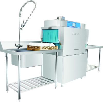 China Hotel Door Type Dishwasher Dispenser inside 10KW / 28KW ECO-M90P , Commercial Grade Dishwasher for sale
