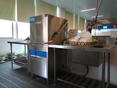 China Stainless Steel  Hood type dishwasher ECO-F1 , Industrial Commercial Dishwasher for sale