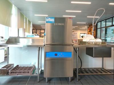 China Hood Type Dishwashing Machine Dispenser inside Stainless Steel Staff canteens for sale