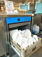 China Restaurant Undercounter Dishwasher Dispenser inside for Coffee shop for sale