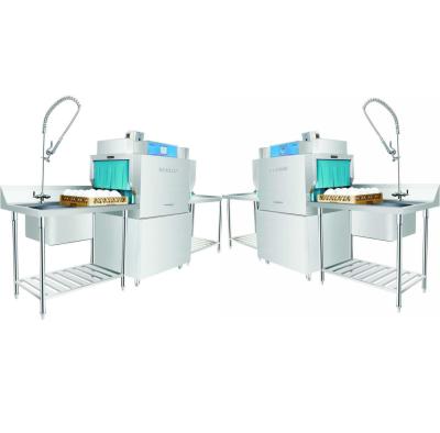 China Hotels Door Type Dishwasher  for ECO-M90P Dispenser inside , Commercial Kitchen Dishwasher for sale