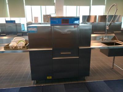 China 10KW / 46KW Restaurant Rack conveyor dishwasher ECO-M140 0.2kw Conveyor Pump for sale