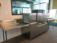 China Stainless Steel Rack conveyor dishwasher ECO-M190P2 for Guest House for sale