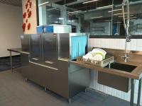 China Hotel Dishwasher Commercial Dishwashing Machine Dispenser inside 1600H 1900W 750D ECO-M190P2 for sale