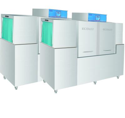 China Rack Type Dishwasher Commercial Dishwashing Machine 390L/H Water usage for sale