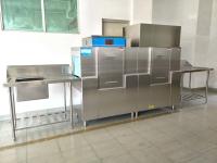 China 19.8KW / 46.8KW Rack conveyor dishwasher ECO-M210PH , Restaurant Grade Dishwasher for sale