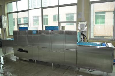 China Restaurant Grade Dishwasher 25KW / 61KW 1600H 5400W 850D , Commercial Dishwashing Machine for sale