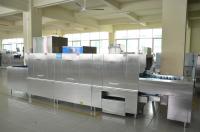 China 1900H6200W850D Dispenser inside Long chain dishwasher ECO-L620CPH for Staff canteens for sale